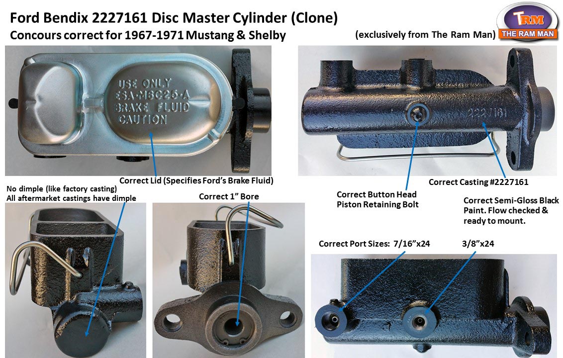 Ram Man / Shop / Ford Bendix 2227161 Disc Master Cylinder (Clone ...